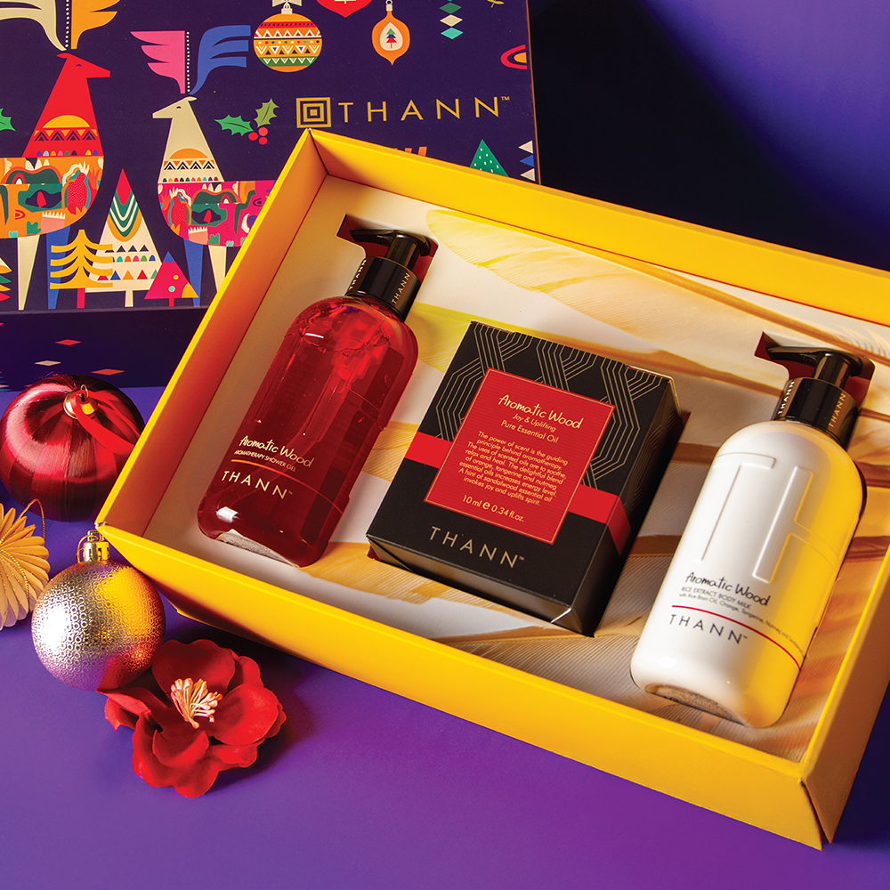 THANN AROMATIC WOOD AROMATHERAPY AND BODY CARE GIFT SET L11 | Shopee Thailand