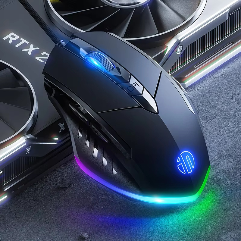 Inphic W1 Wired Mouse Esports Gaming Mouse Six-button Macro Programming ...