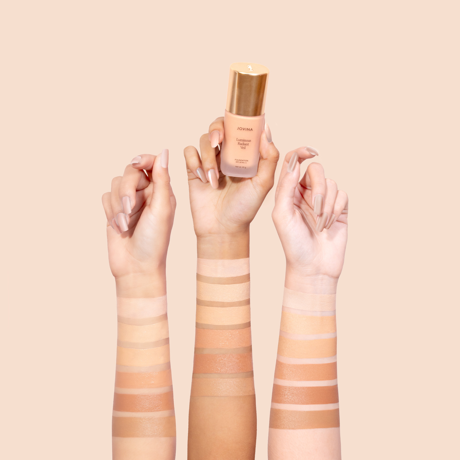 รองพื้นซอง Jovina Luminous Foundation SPF 30 PA+++ คุมมัน ปกปิดเนียน ...