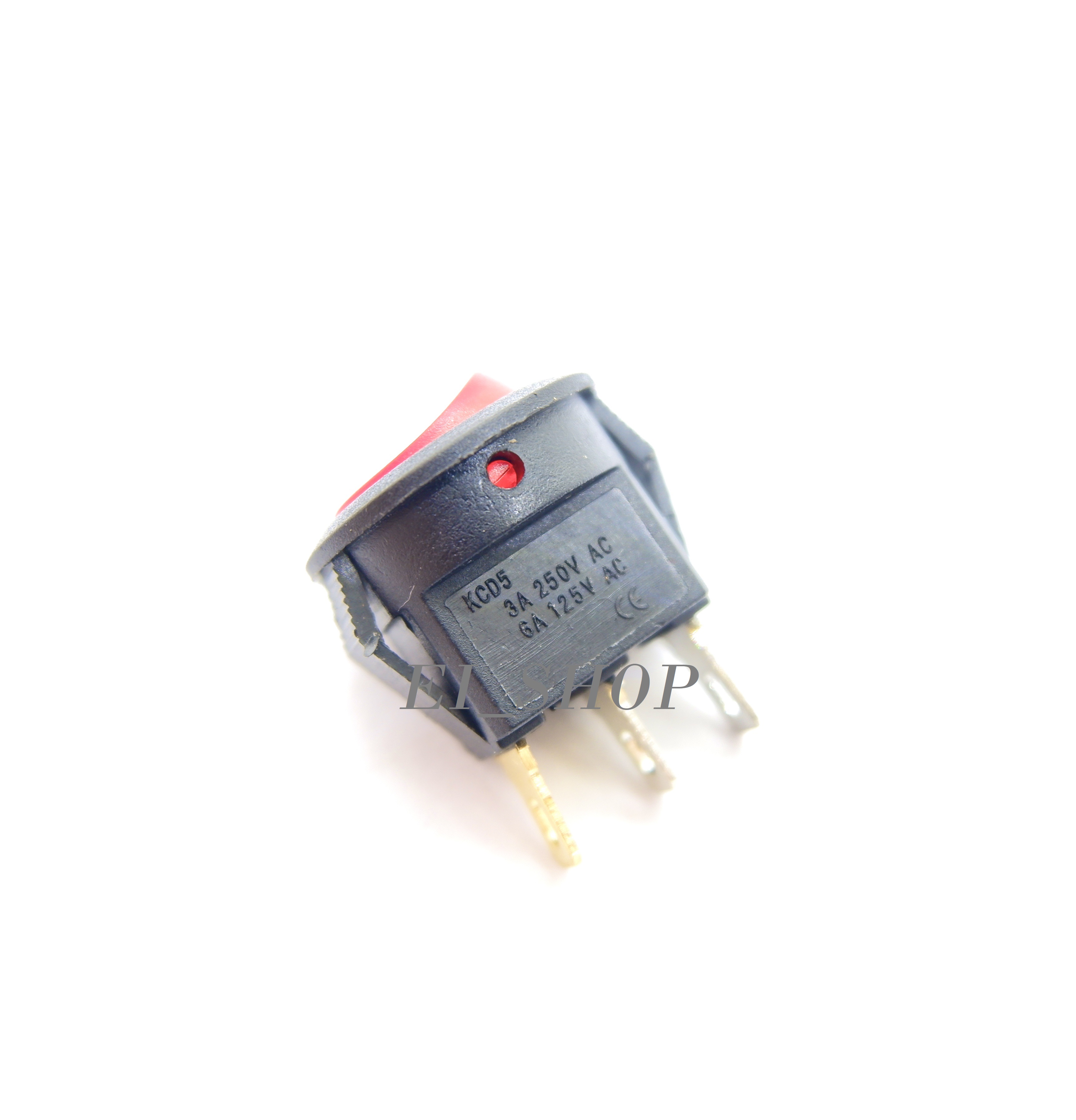 สวิตย์ switch Rocker ไฟบ้าน 220V KCD5-2-101N - DAIER สีแดง | Shopee ...