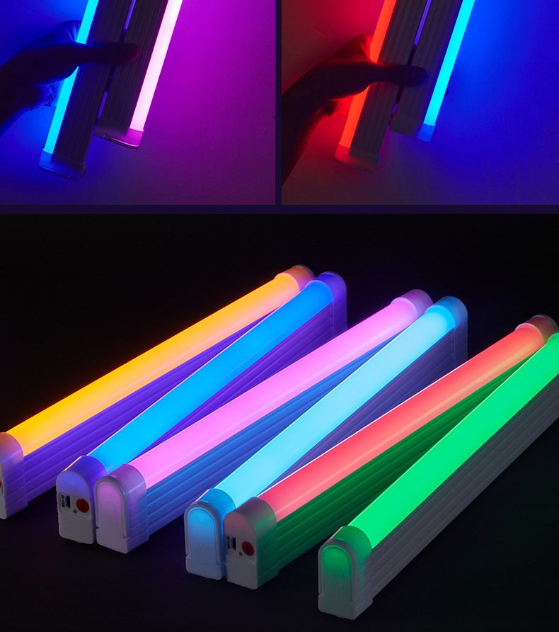 Rechargable Light LED RGB tube USB lamp Handheld Photography Lighting ...