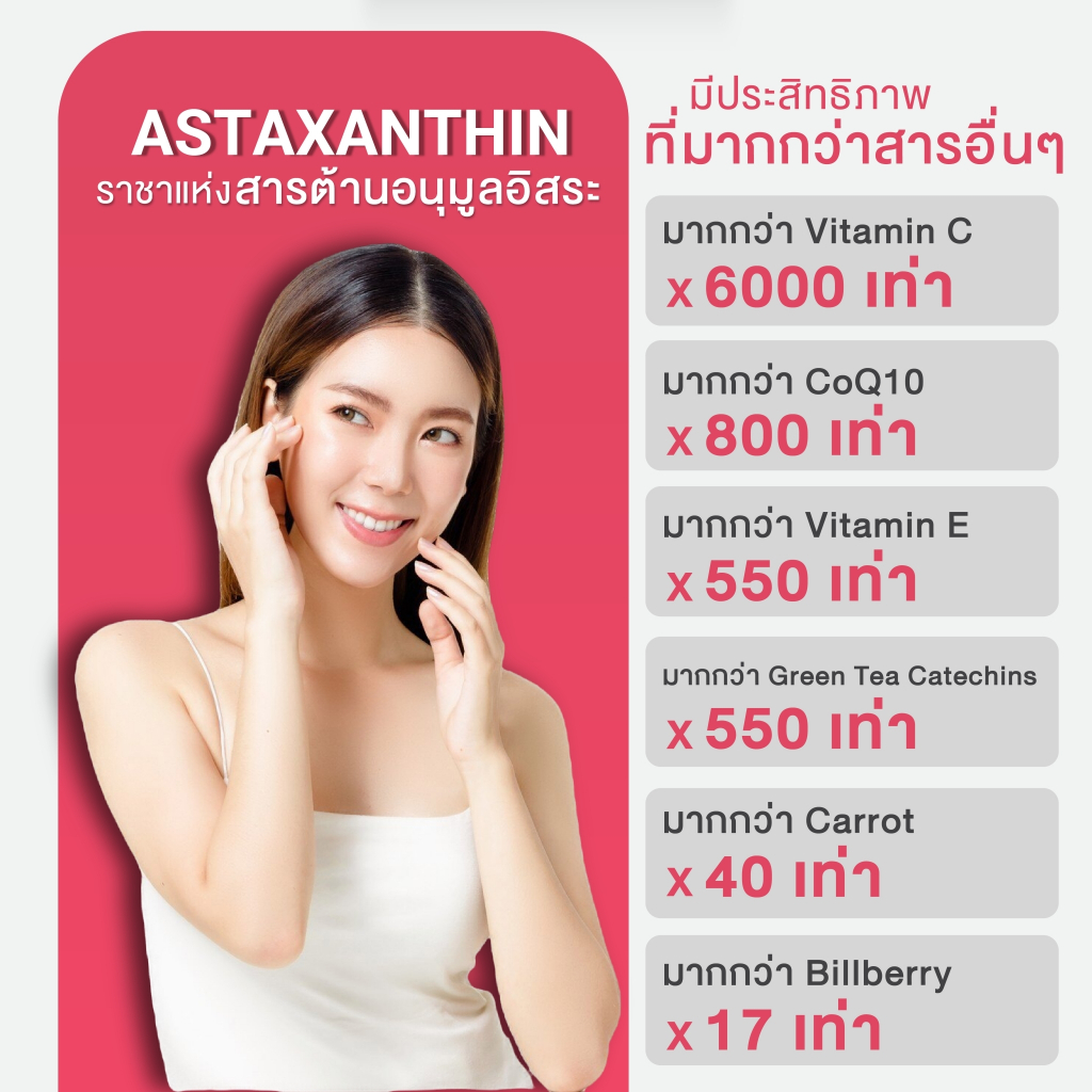 InterCare Astaxanthin 6 mg + CoQ10 Sesame oil coconut oil 30 เม็ด ชนิดซอฟเจล | Shopee Thailand