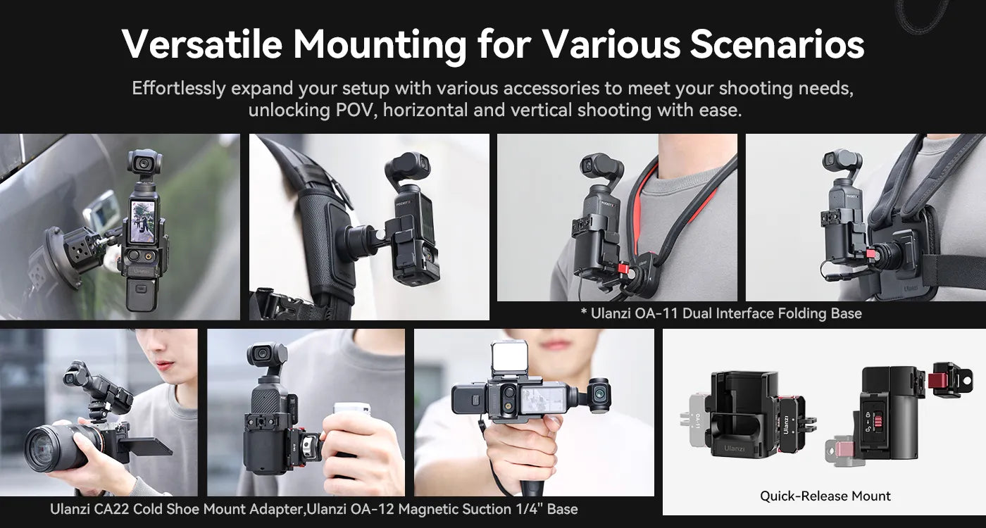 Ulanzi PK06 Expansion Adapter อะแดปเตอร์ขาตั้งกล้อง DJI Osmo Pocket 3 ...