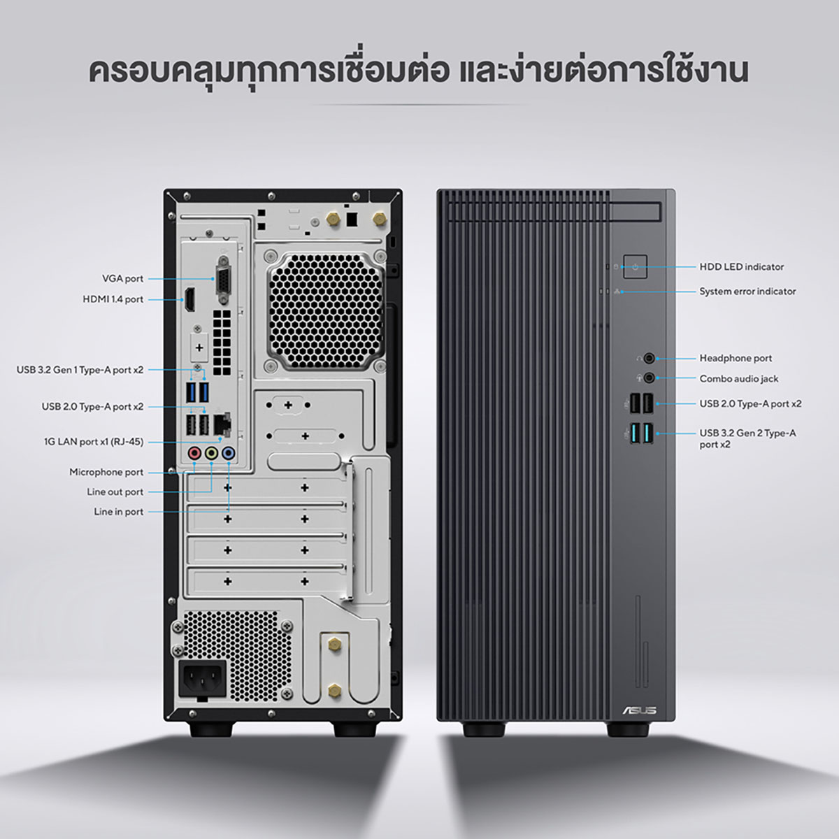 ASUS S5 Mini Tower (S503MER-314100005WA) Intel i3-14100, 8GB, 512GB SSD ...