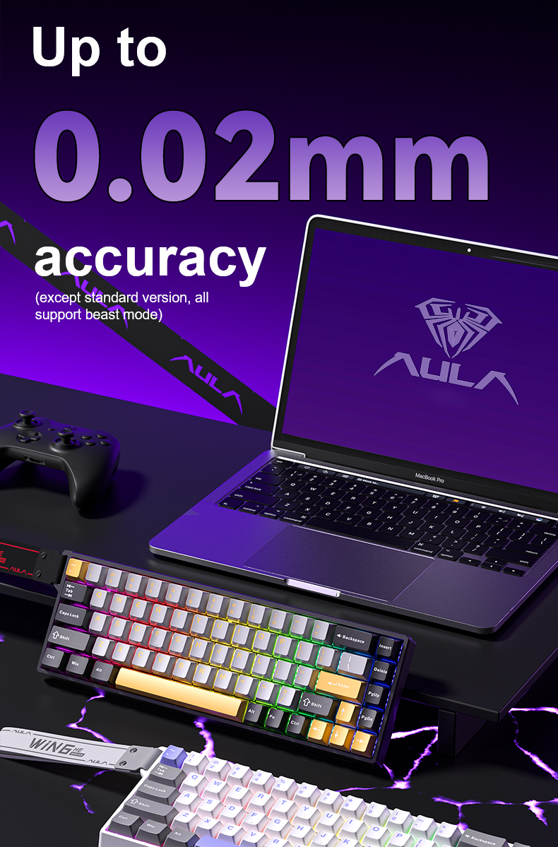 คีย์บอร์ด HE - AULA WIN60HE / WIN68HE - Rapid Trigger Wired Keyboard ...