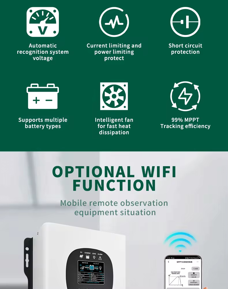 【เก็บปลายทาง】AOYANG Smart MPPT Solar Charge Controller ไฮโวลโซล่าชาร์เจ ...