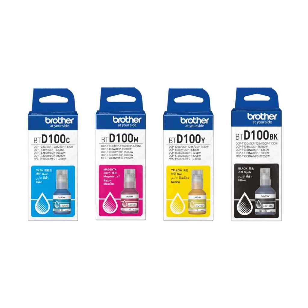 Brother Pack 4 Colores BTD100 C/M/Y/BK Original | Shopee Thailand