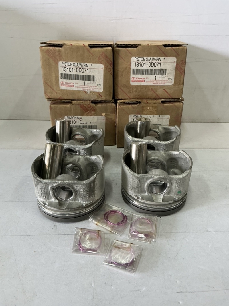 ลูกสูบ +สลักครบชุด 4 ลูก แท้ศูนย์ TOYOTA ALTIS 3ZZ (STD)13101-0D071 ...