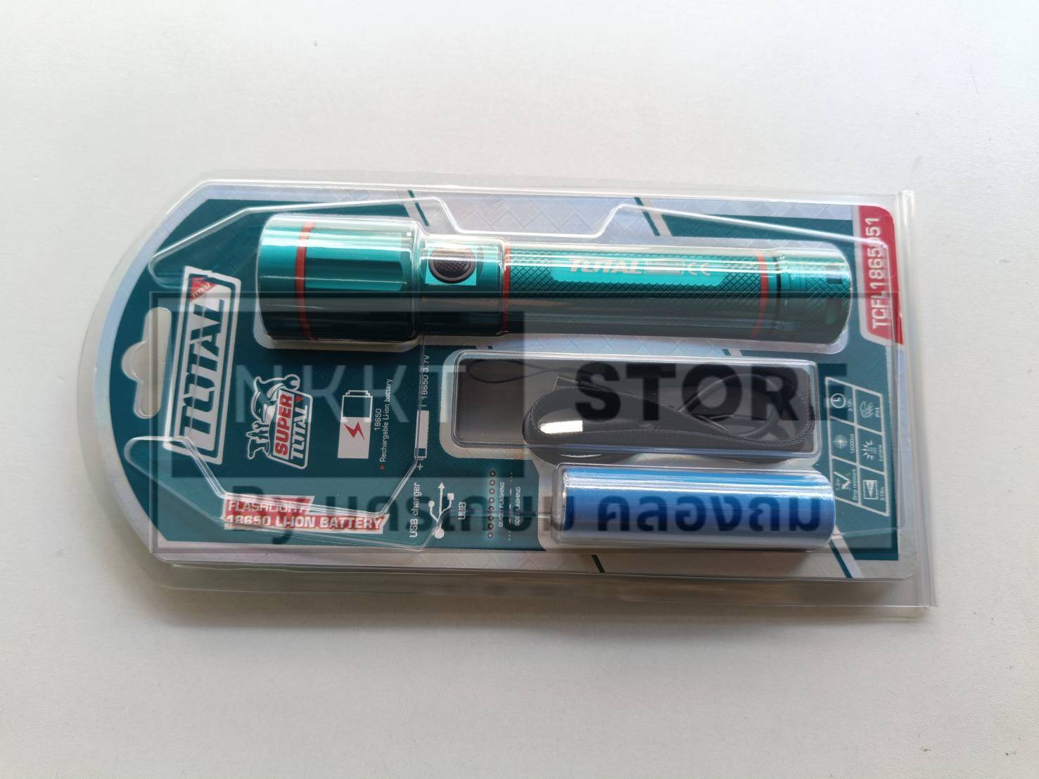 มีตัวเลือก Total ไฟฉาย LED 450 Lumens (ชาร์จไฟได้) รุ่น TCFL1865051 / 250 Lumens รุ่น ...