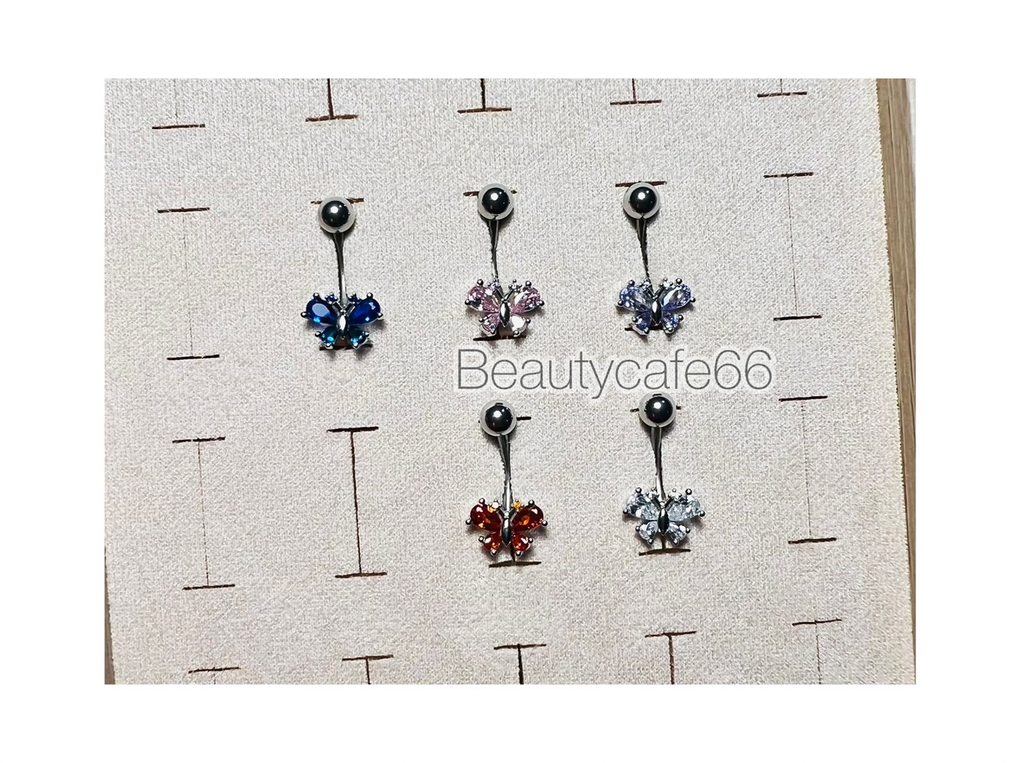 SD68 จิวสะดือ ผีเสื้อ Butterfly ก้าน 1.6*10 mm. Stainless 316L สแตนเลสแท้ ใส่อาบน้ำได้ | Shopee ...