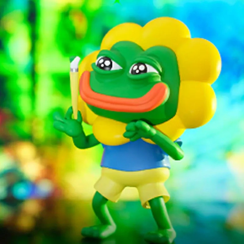 🌈🌈กบ เปเป้ เขียว🌈🌈 Pepe the frog งานแท้💯 กล่องสุ่ม กล่องจุ่ม กวนๆ โมเดล ...