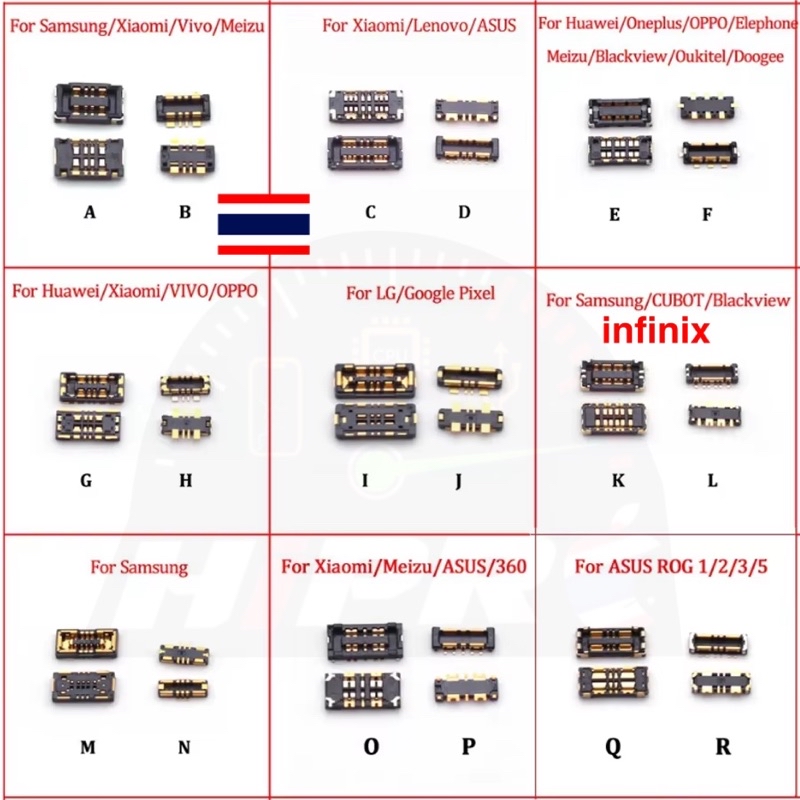 socket ซ๊อคเกต ซ็อคเกต ซอกเกต แบต ขั้วแบต แบตเตอรี่ Samsung opp infinix ...