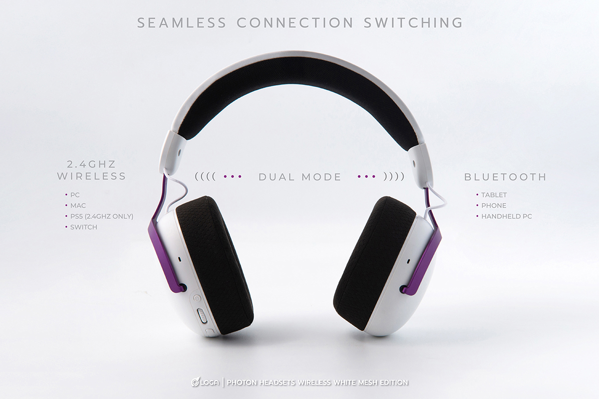 LOGA PHOTON Wireless Gaming Headset มีสีใหม่สีขาว | Shopee Thailand