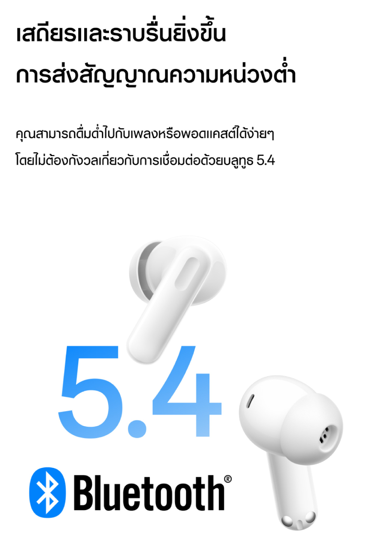 [New] OPPO Enco Buds3 Pro หูฟังไร้สาย ไดร์ฟเวอร์ใหญ่ 12.4 | บลูทูธ 5.4 | มาตรฐานกันน้ำกันเหงื่อ ...