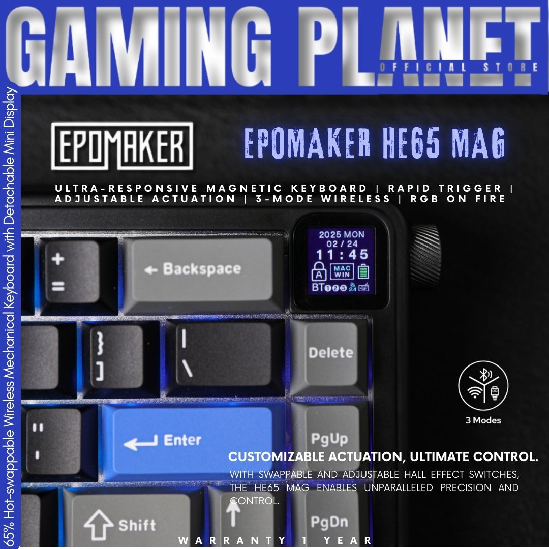 [ของแท้ 100%] EPOMAKER HE65-Mag คีย์บอร์ด Magnetic Switch | เชื่อมต่อ 3 ...