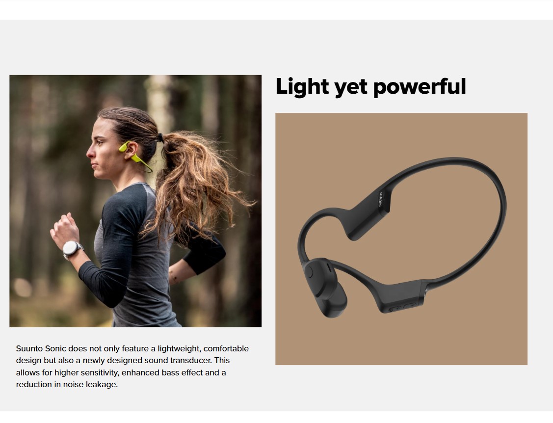 Suunto Sonic หูฟัง Open ear Headphones ต่อเนื่อง 10 ชั่วโมง ประกันศูนย์ ...