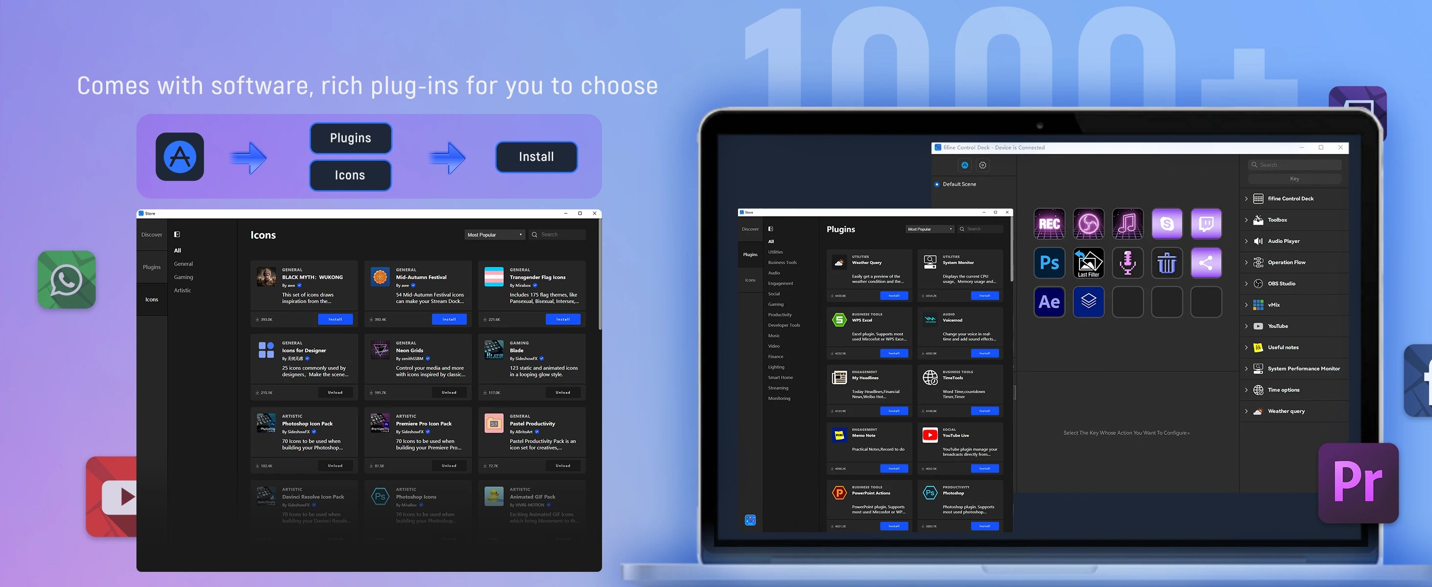 [Pre-order] FIFINE D6 2025 Stream Deck อุปกรณ์สตรีม 15 Hot Keys LCD OBS ...