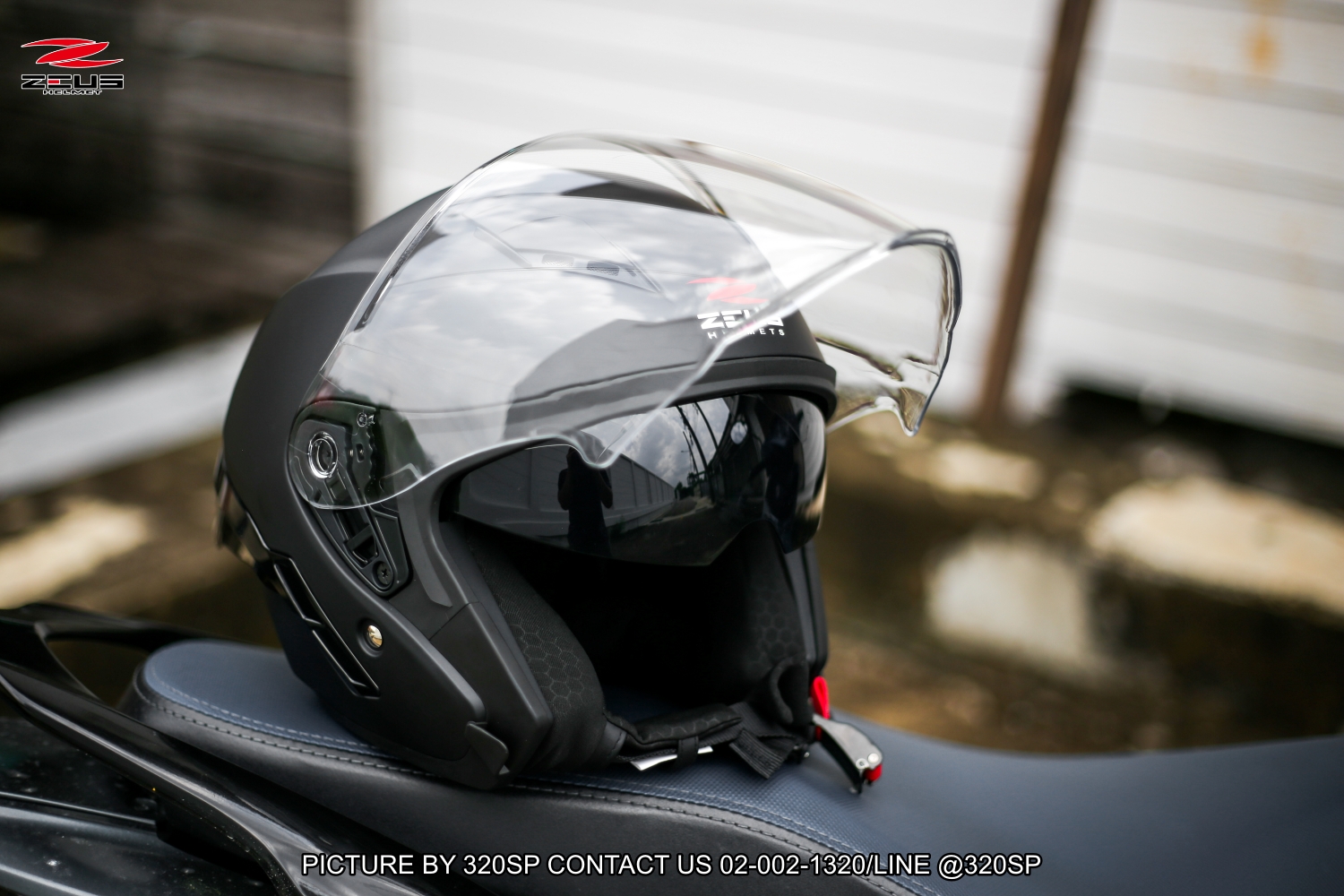 แถมฟรีสปอยเลอร์!! หมวกันน็อคครึ่งใบ ZEUS รุ่น ZS-631 ของใหม่ 2025 ส่งไว ...