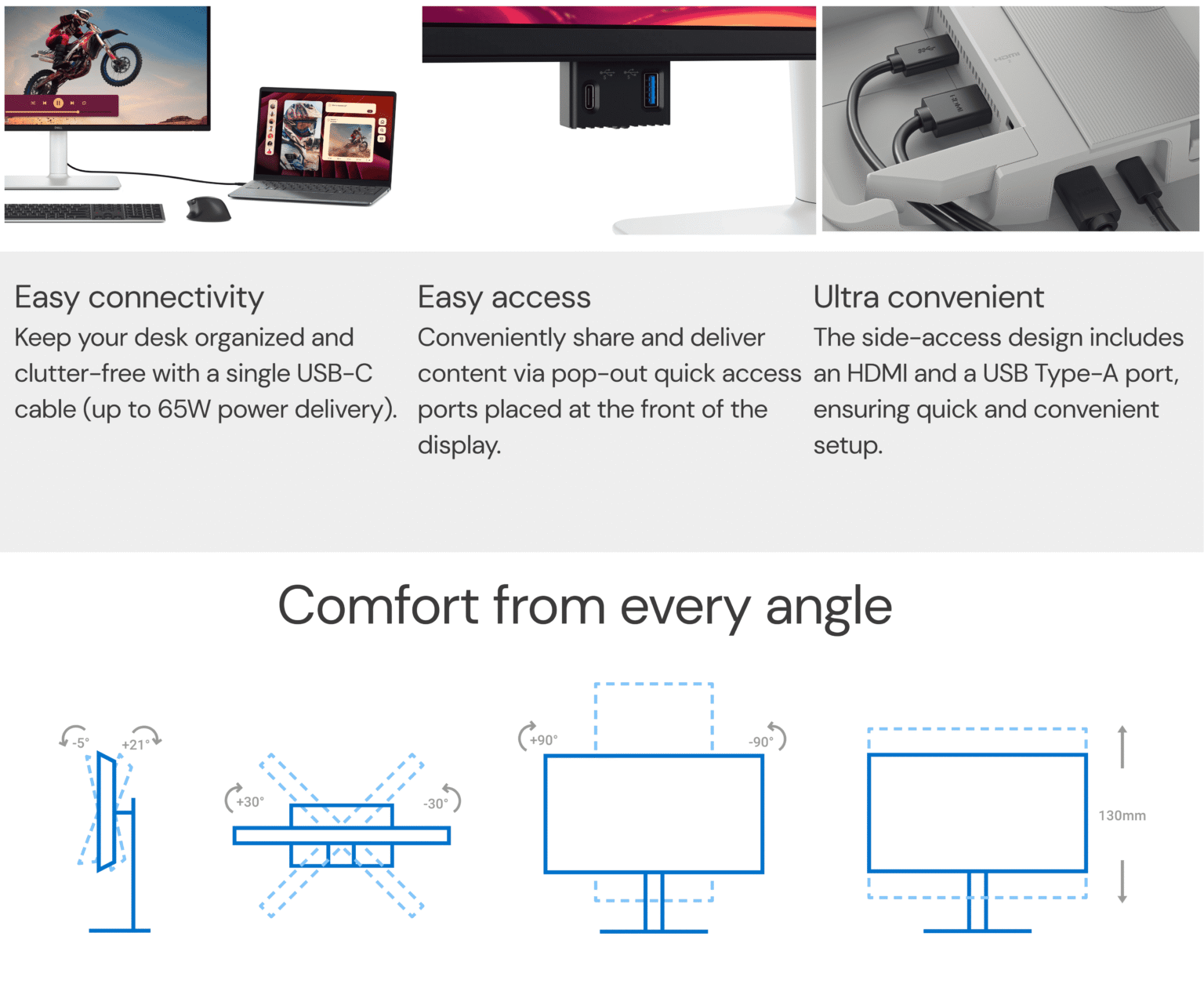 Dell S2725QC 27 Plus 4K USB-C Monitor เดลล์ จอมอนิเตอร์ 27 นิ้ว มีลำโพง ...