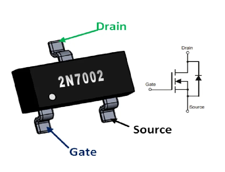 2N7002 702/60V 0.115A MOSFET SOT-23 N-Channel | Shopee Thailand
