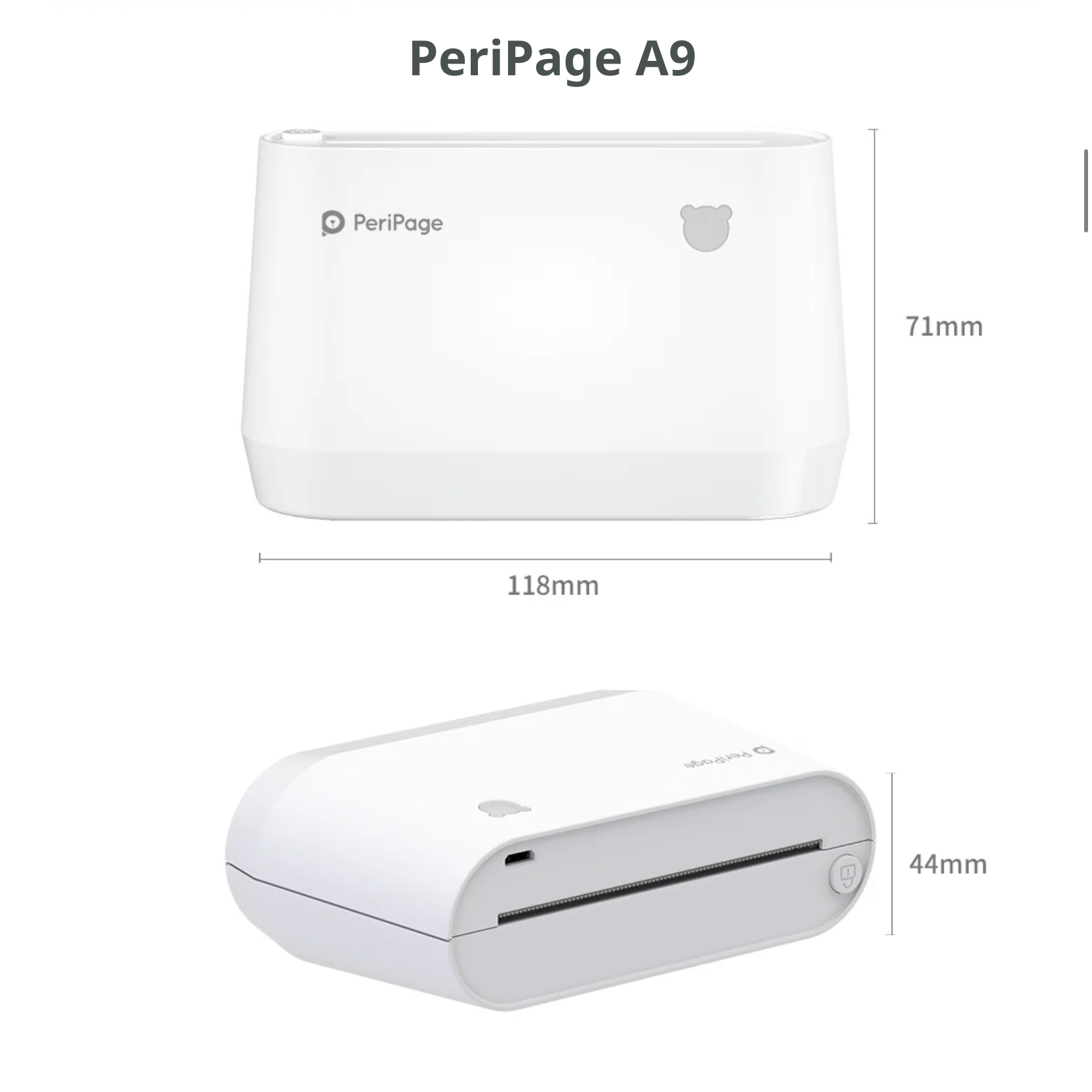 ส่งแมสด่วน[ลด 300-] Peripage A9/A9 Max เครื่องปริ้นพกพาไร้หมึก ปริ้นสติกเกอร์ ที่อยู่ขนส่ง ใบปะ ...