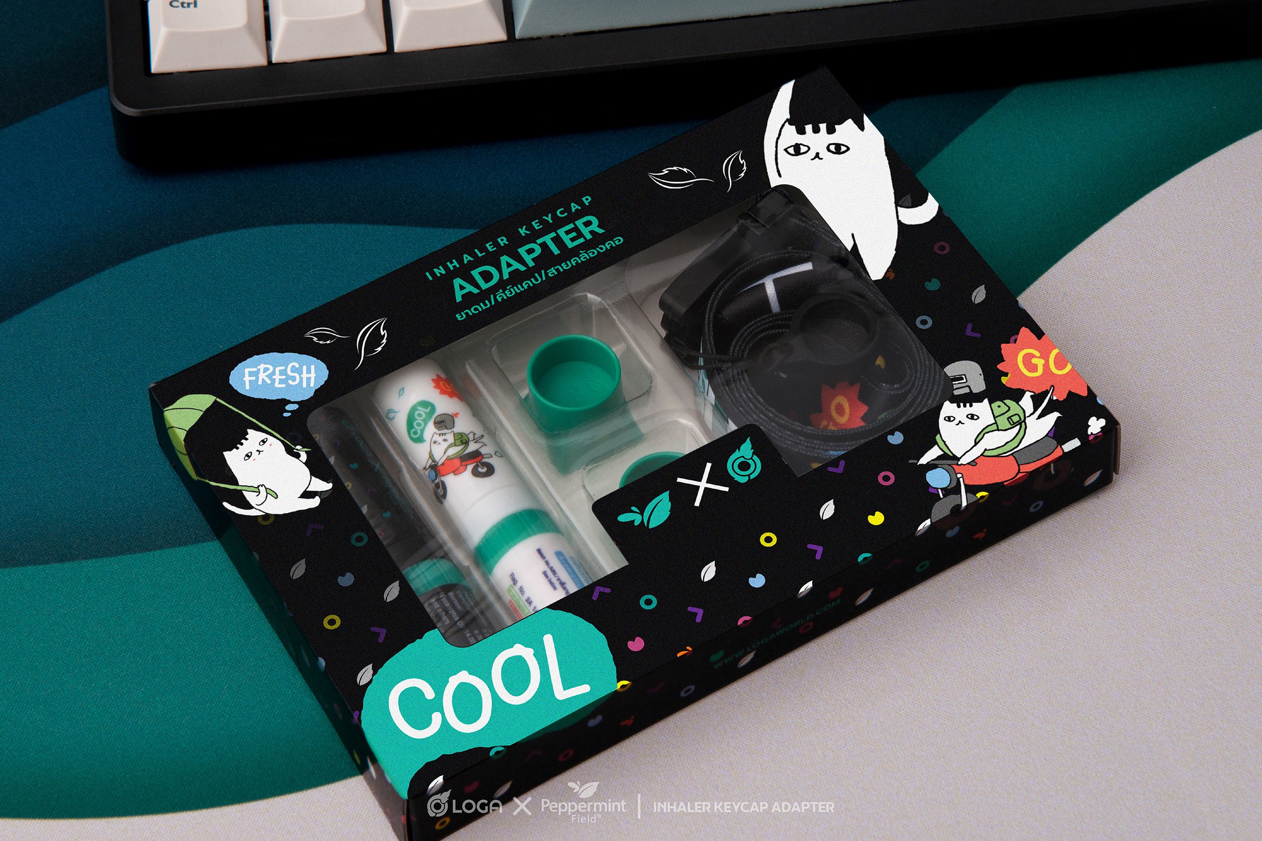 LOGA x Peppermint Field : Inhaler Keycap Adapter | Shopee Thailand