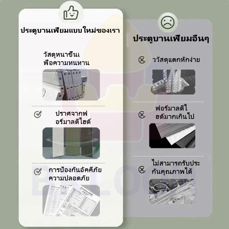 【COD】PVC ประตูพับ ปราศจากฟอร์มาลดีไฮด์ กันน้ำ ฉากกั้นห้อง ประตูเลื่อน ...