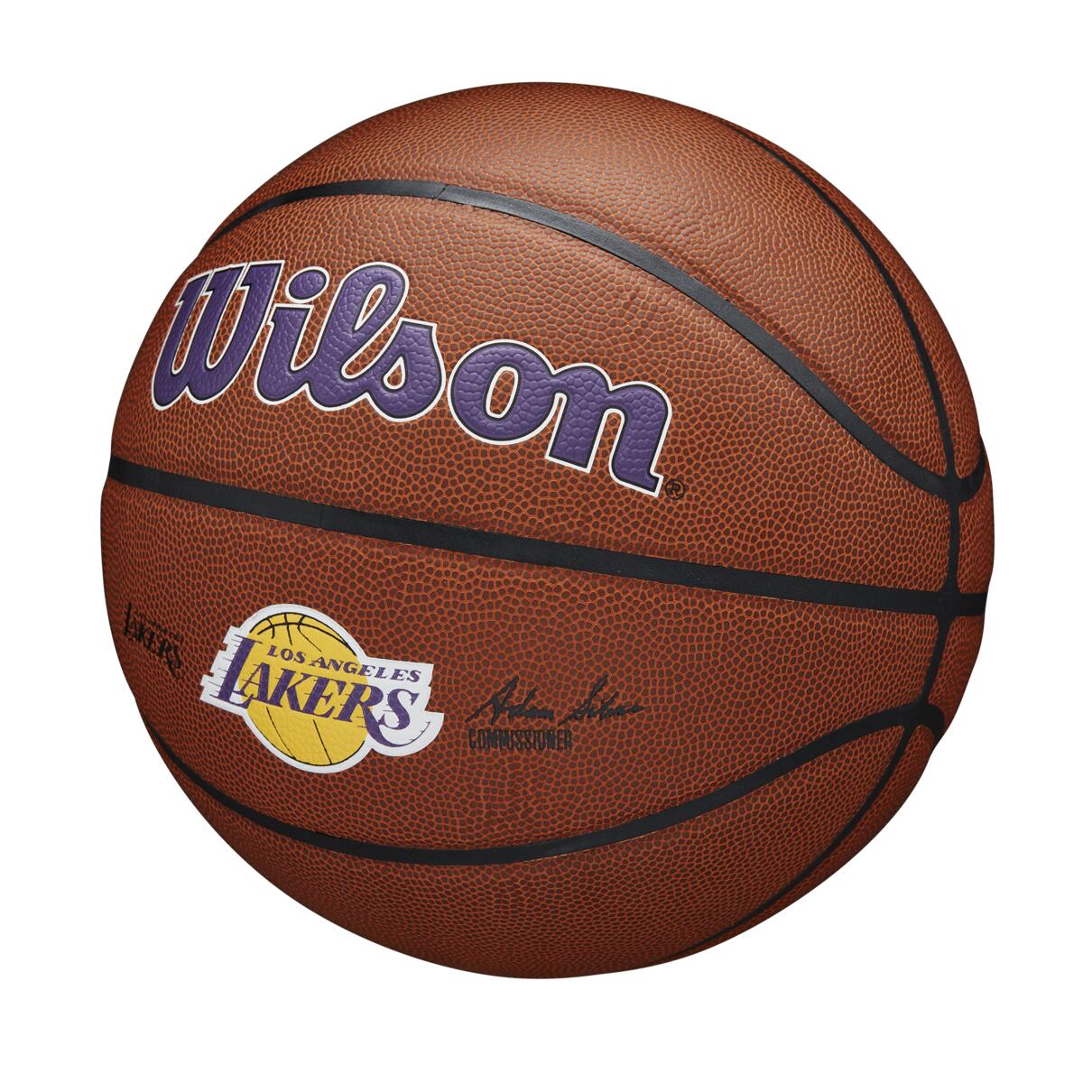 WILSON NBA Team Composite La Lakers ลูกบาสเกตบอล PU 100% Size 7 ...