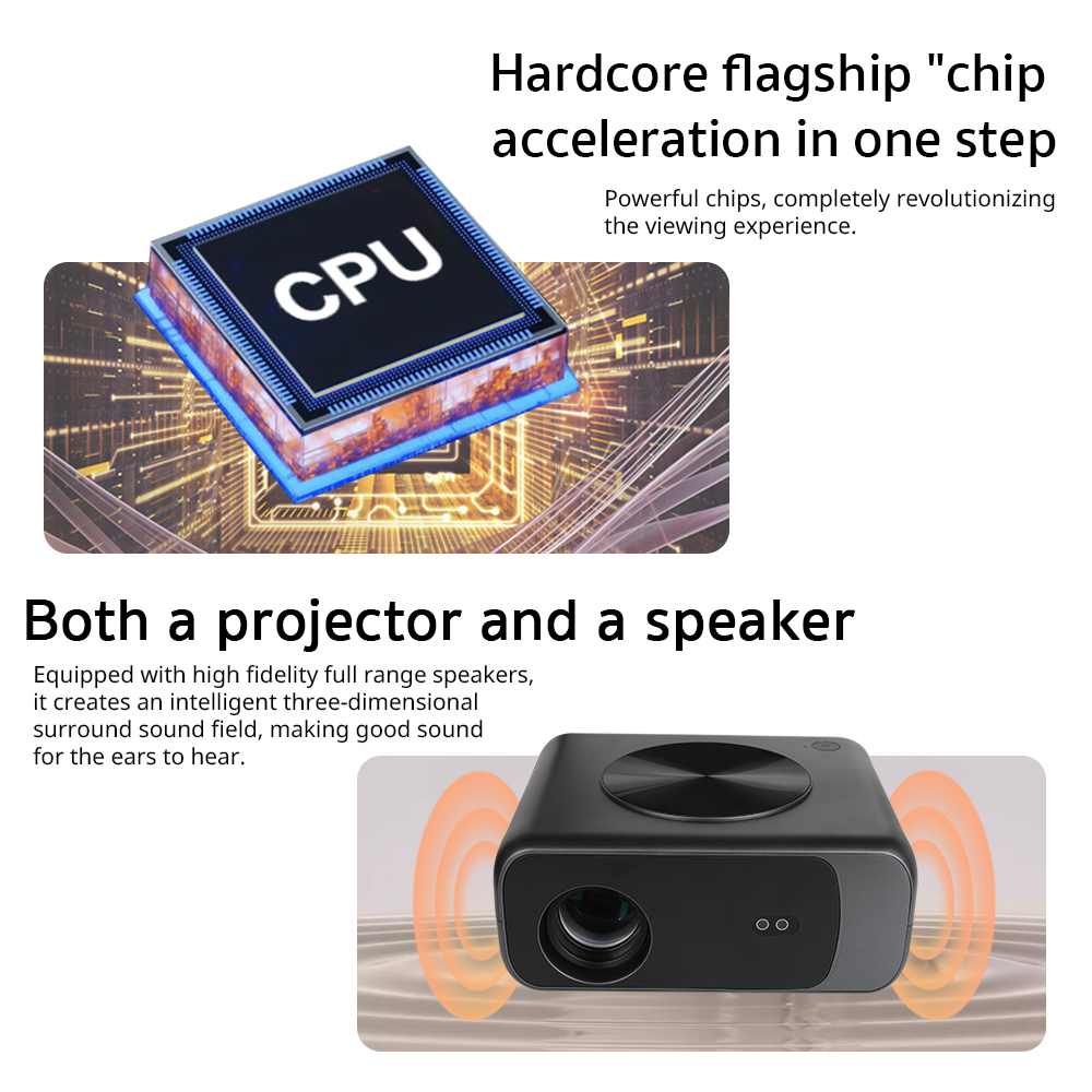 โปรเจคเตอร์ OWLENZ SD550 Android 12.0 ใหม่ล่าสุด ภาพ HD1080P Auto Focus ...