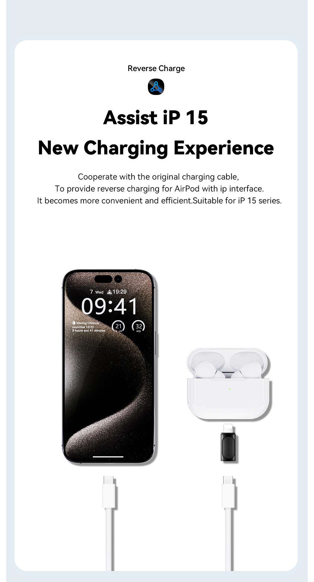 Essager 3A OTG ConverterI Ios To Type-C USB2.0 480Mbps Type-C เป็น L อะ ...