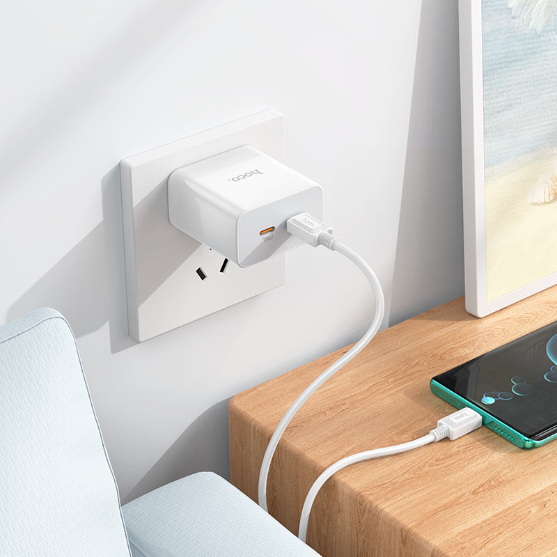 Hoco PD 35W (2 USB-C) อะแดปเตอร์ 2พอร์ต ชุดชาร์จเร็ว QC3.0 Dual Type-C ...