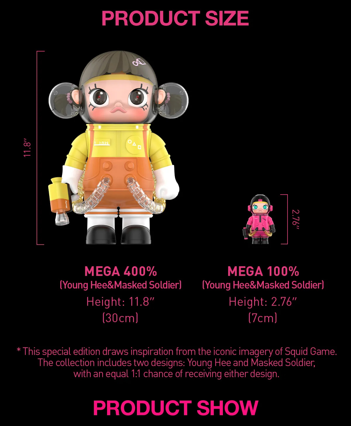 [พร้อมส่งจากไทย] MEGA SPACE MOLLY 400%+100% SQUID GAME ของใหม่ในซีล ...