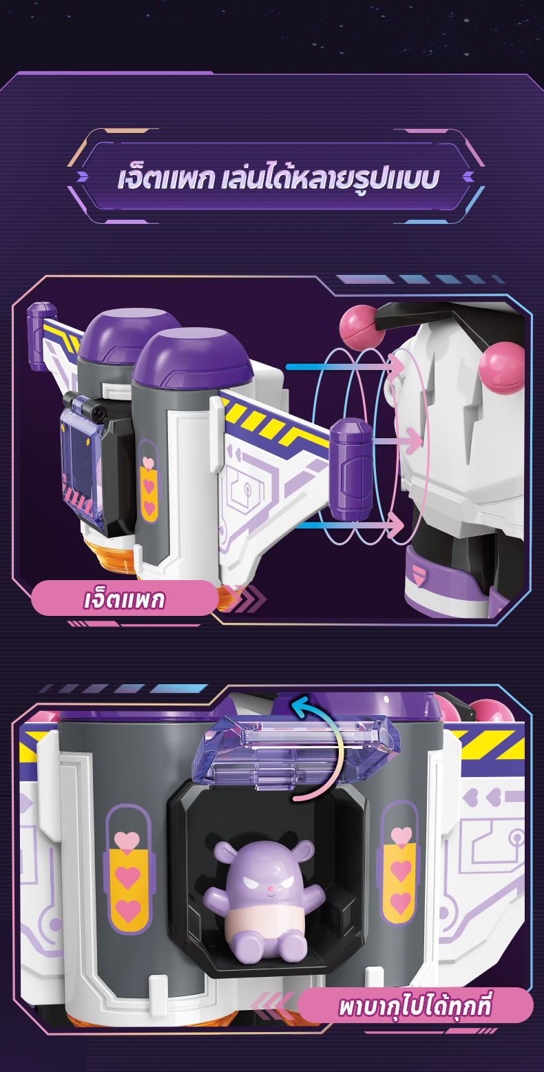 TOPTOY x Voyage Series Kuromi Mechanical Body Building Blocks บล็อกตัวต่อ ของเล่น ของขวัญวันเกิด ...