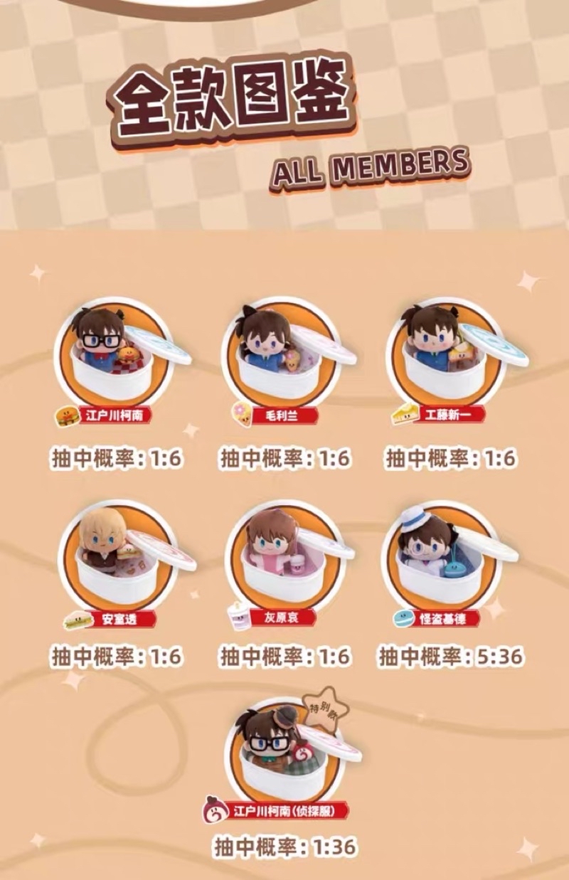 [สุ่ม] กล่องสุ่ม พวงกุญแจ 52TOYS LDCX DETECTIVE CONAN Yummy Box Blind ...