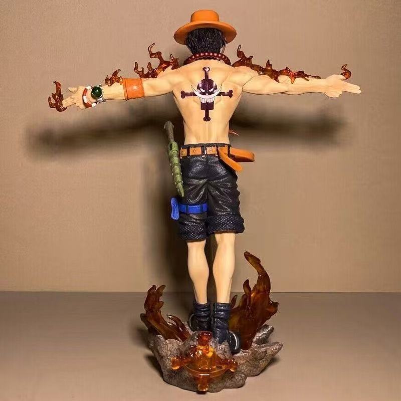 Lx โมเดลฟิกเกอร์ รูปปั้นวันพีช Ace Ace Back View Ace Universe Resonance ...