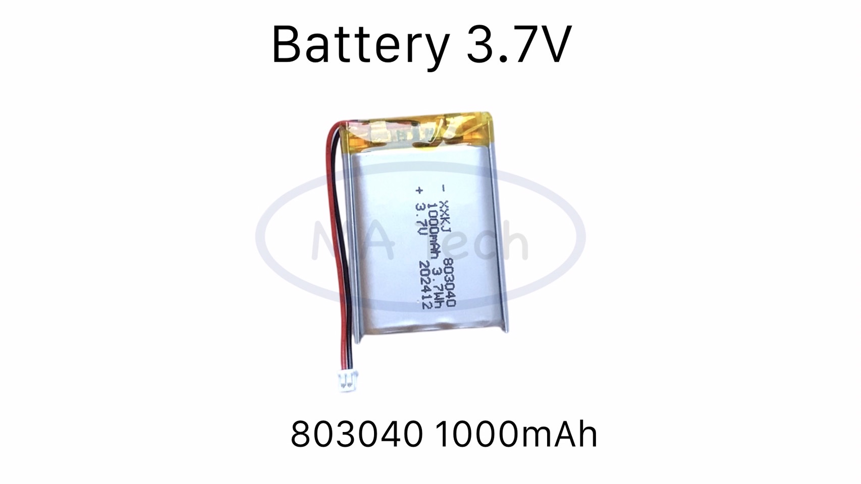 Battery 803040 3.7V 1000mAh แบตเตอรี่ 803040 3.7V จำนวน 1 ชิ้น | Shopee ...