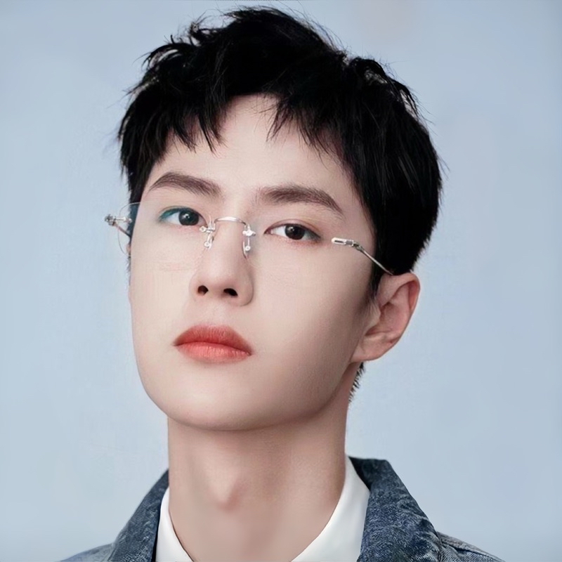 แว่นแฟชั่น แว่นไร้ขอบ เลนส์BlueBlock Computer Glasses กรองแสงสีฟ้า100%จากคอมมือถือ สำหรับผู้ชาย ...