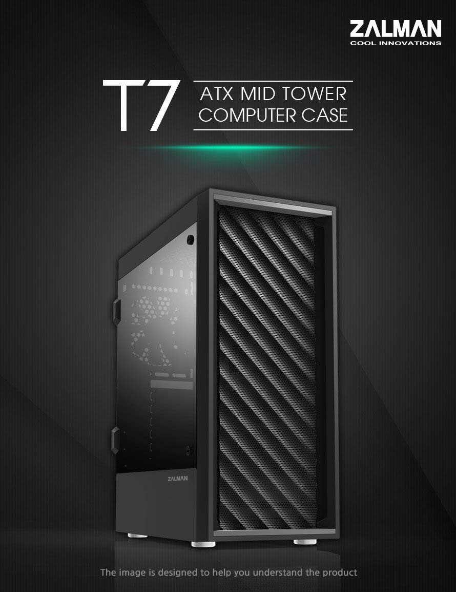 CASE (เคส) ZALMAN T7 (BLACK) (ATX) | Shopee Thailand