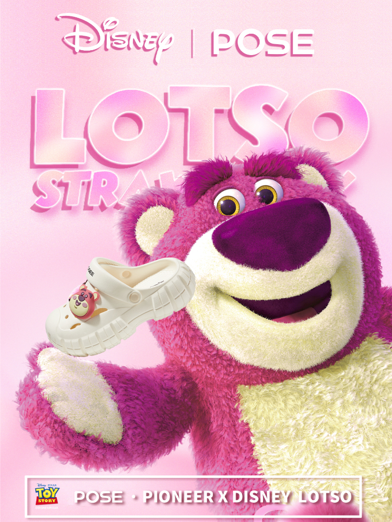【POSE Pioneer x Disney Lotso】POSE Clogs Pioneer EVAรองเท้าหัวโตานิ่ม ...