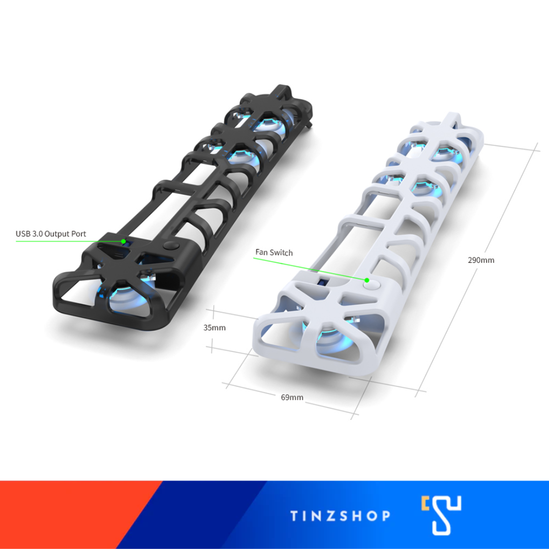 DOBE TP5-3538 Cooling Fan For New P-5 / White,Black พัดลมระบายความร้อน สำหรับ PlayStation 5 Slim ...