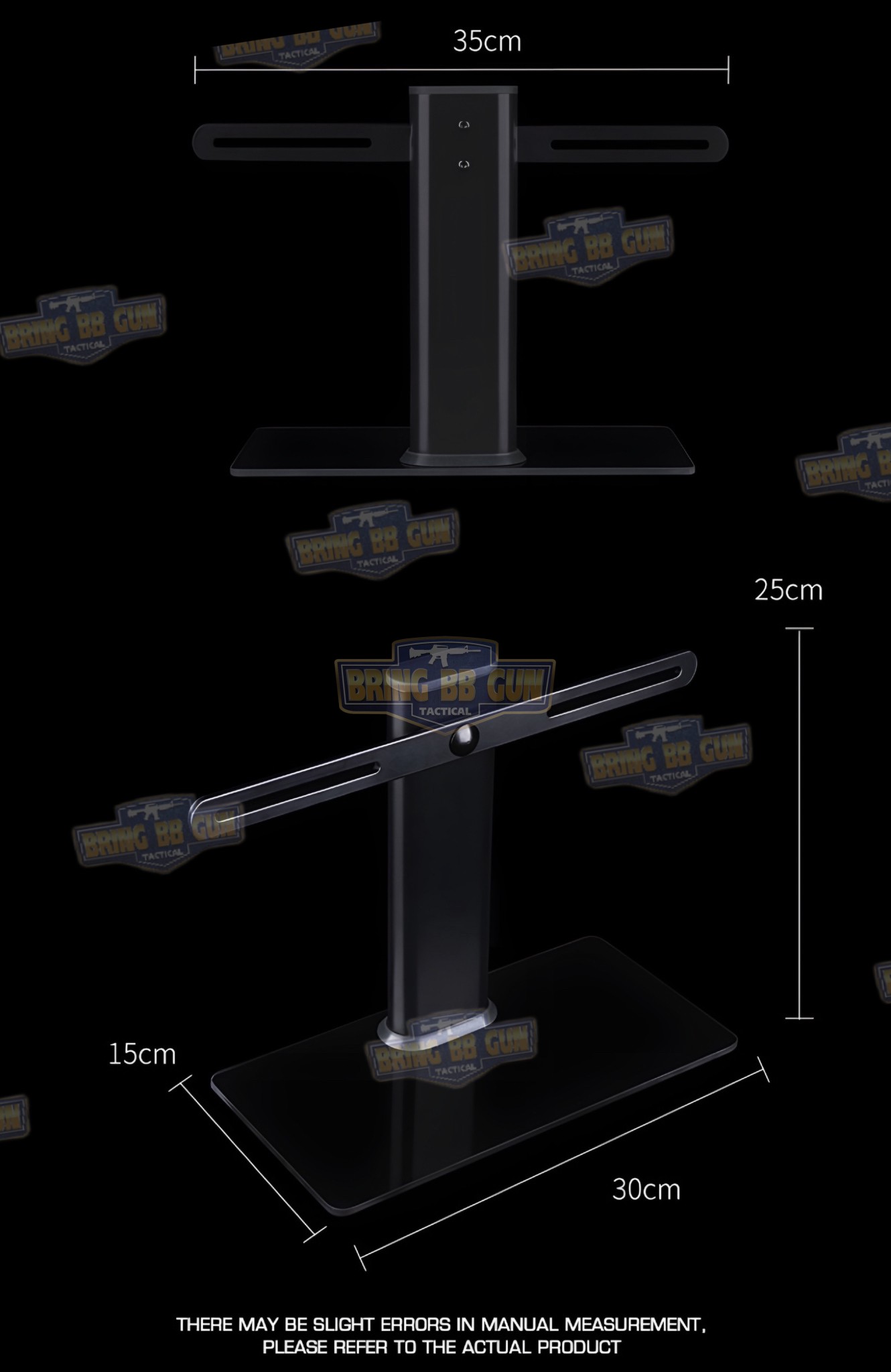 ขาตั้งปืนแบบแขวน ฐานกระจก (Universal Display Stand) น้ำหนัก : 1420 กรัม ...