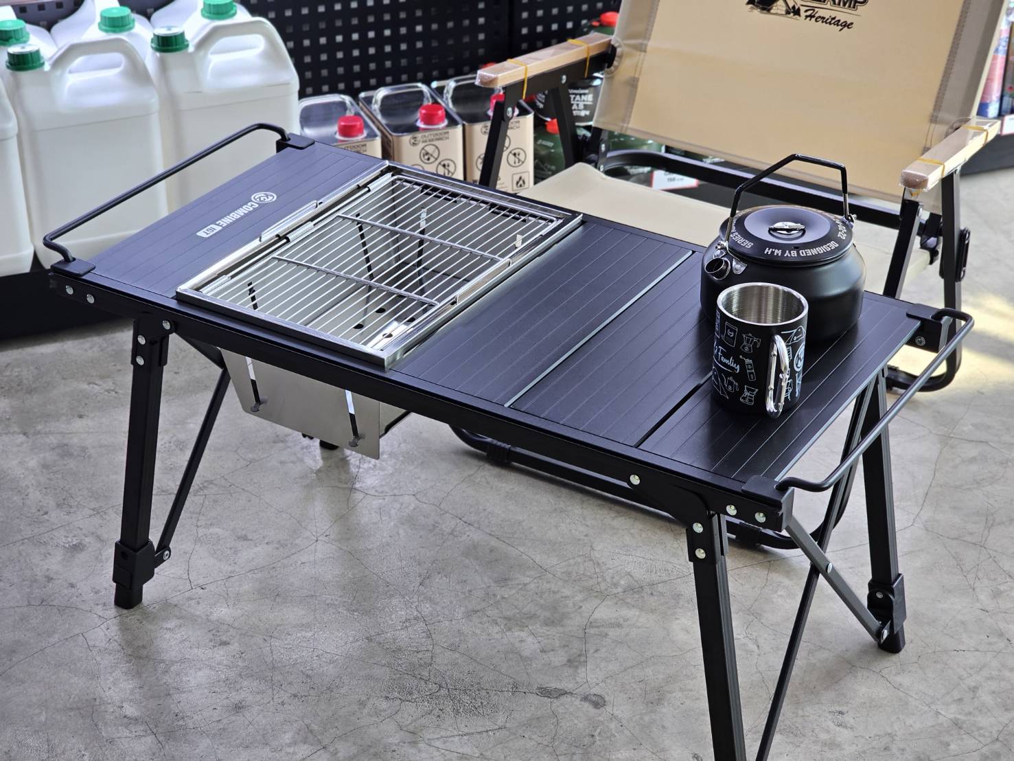 โต๊ะพับอลูมิเนียมอัลลอยด์กลางแจ้งแบบพกพา โต๊ะK2 IGT Table โต๊ะตั้งแคมป์ ...