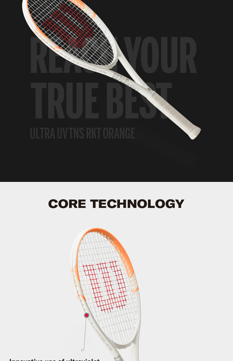WILSON Ultra UV ไม้เทนนิส Pre-strung (ไม้ขึ้นเอ็นแล้ว) WR127410U2 ...