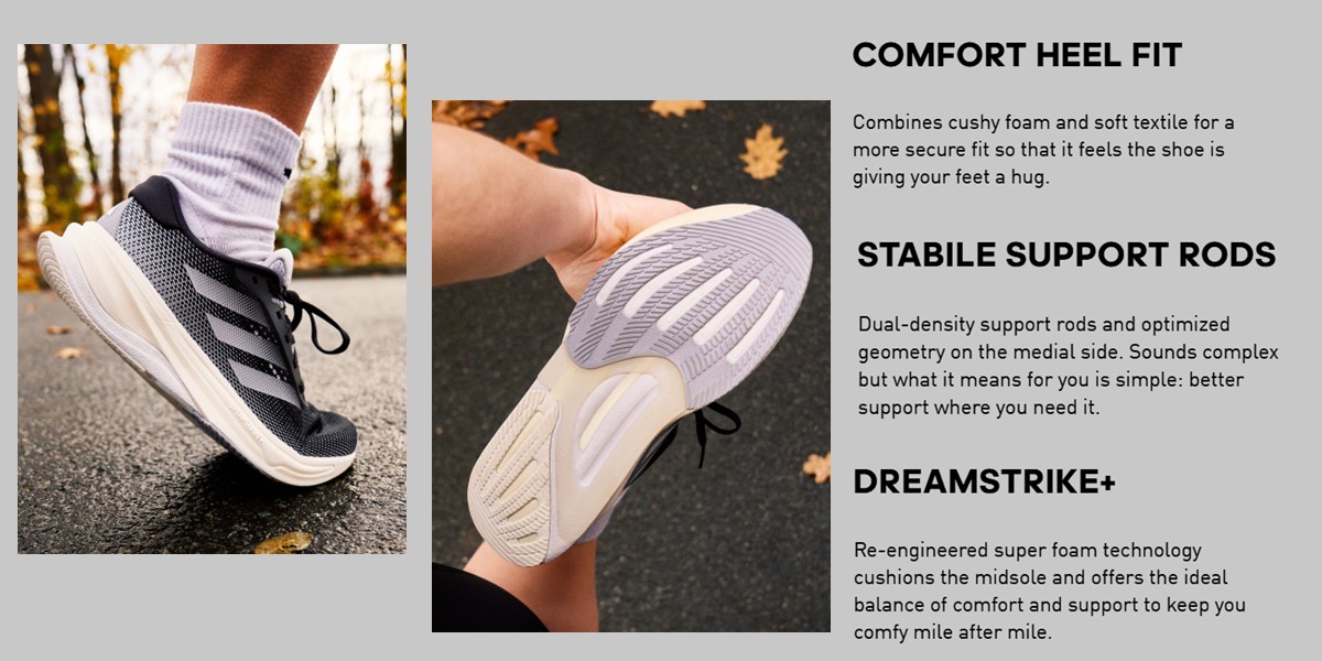 มาใหม่ ป้ายไทย ADIDAS SUPERNOVA SOLUTION ID3606 รองเท้าวิ่งผู้หญิง ...