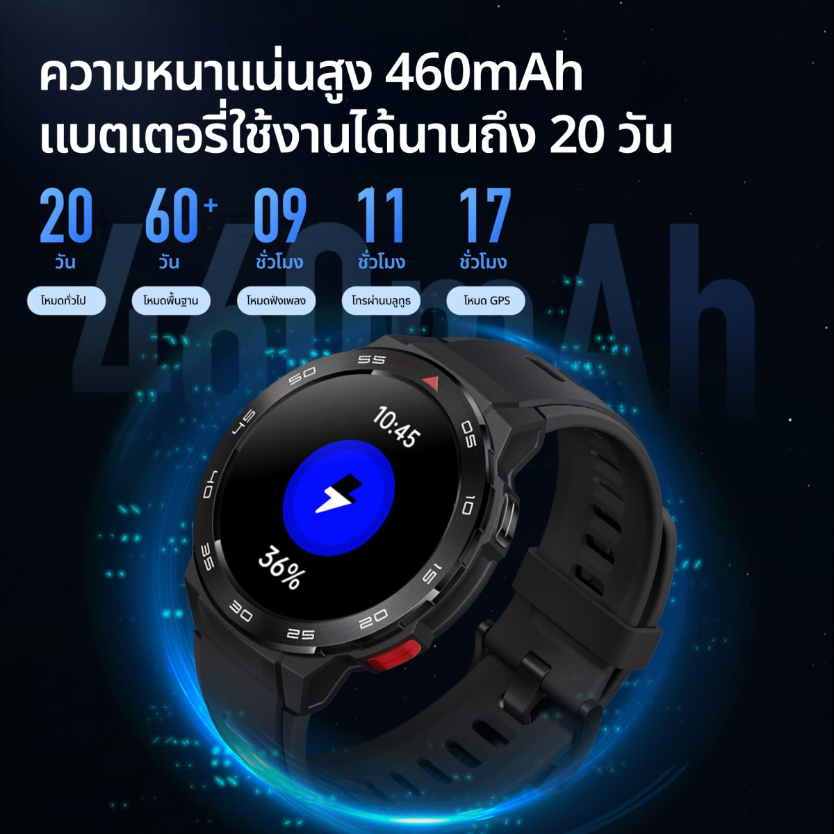 Mibro Watch GS Pro/ GS Pro2 สมาร์ทวอทช์ คุยโทรศัพท์ได้ GPS ในตัว กันน้ำ ...