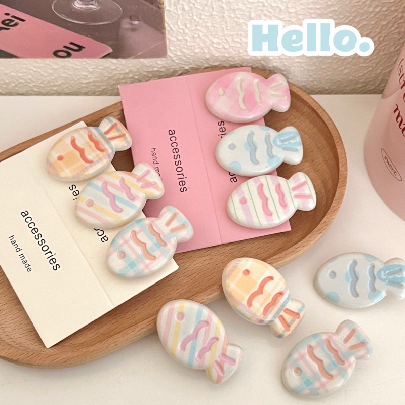 Cute 334 กิ๊บติดผม กิ๊บหนีบผมปลาน้อย 3 ชิ้น/แพ็ค | Shopee Thailand