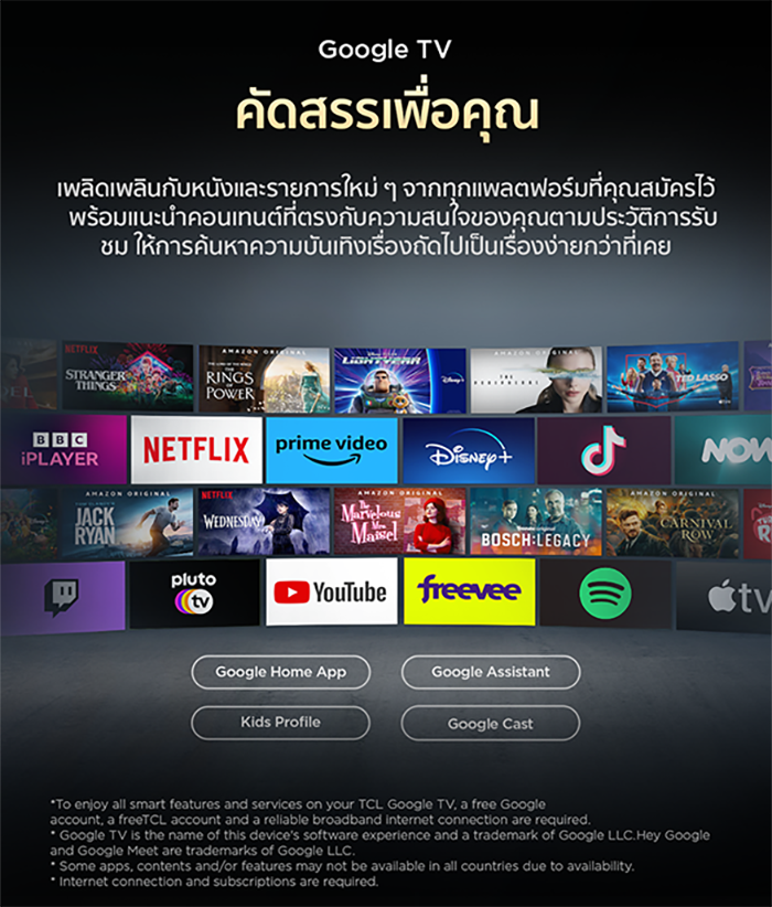 [NEW 2025] TCL ทีวี 55 นิ้ว 4K UHD Google TV รุ่น 55V6C HVA Panel ...