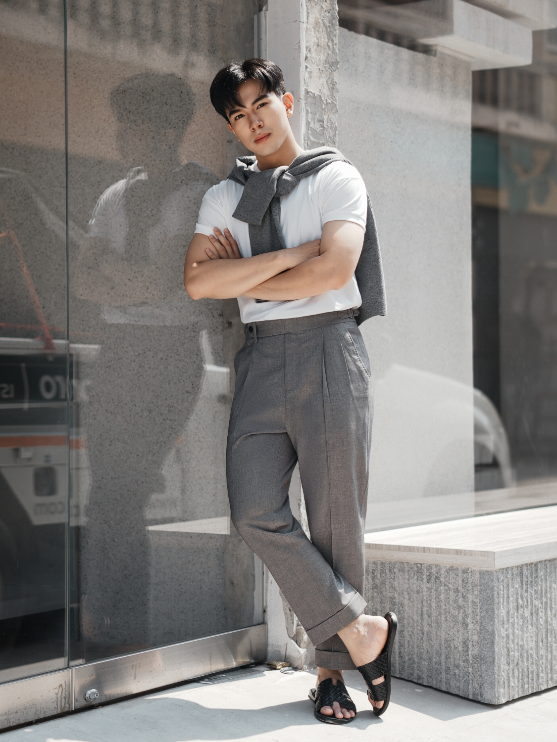 DANDY COSMO | [4สี] กางเกง London Classic Double Pleated [ ️มีบริการตัด ...