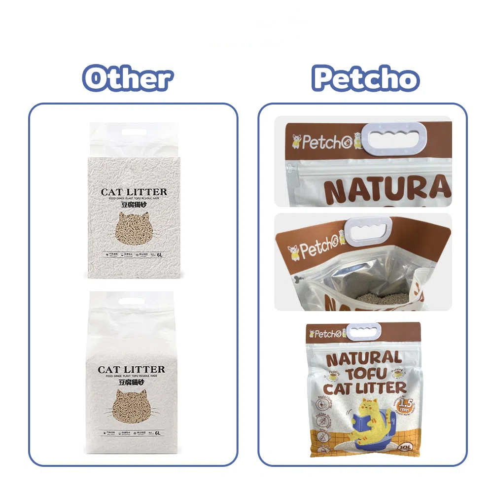 PetStern ทรายแมวเต้าหู้ ออร์แกนิค100% Cat Litter 10L ผลิตจากกากถั่วเหลืองธรรมชาติ จับตัวเป็นก้อน ...