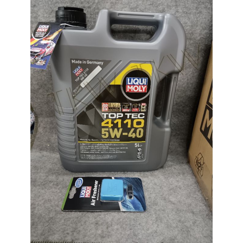 LIQUI MOLY น้ำมันเครื่องสังเคราะห์แท้ TOP TEC 4110 5W-40 5L 6L | Shopee ...